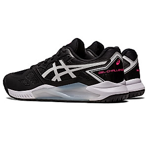ASICS Men's Gel-Challenger 13 Tennis Shoes, 10, Black/HOT Pink
