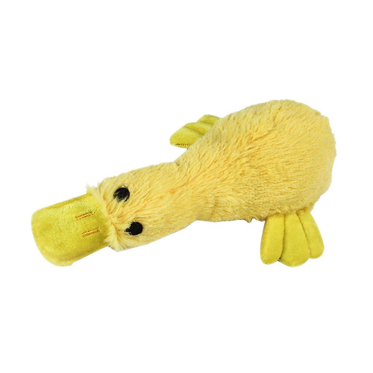 Squeaky Dog Toy Wakeu Plush Dog Chew Toys for Aggressive Chewers, Cute Little Yellow Duck Sound Durable Chew Stuffing Interactive Toy, Small Medium Dogs Puppy Cat Grinding Teeth Toy