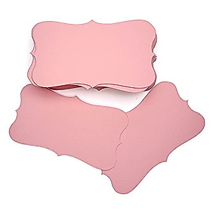 PPAPPAPPIYO Pink Paper Index Cards Business Cards (100) Paper3.54inx1.96in P04 - Blank