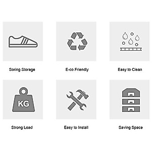 3 Tier Vertical Shoes Rack Storage Stand, Multifunctional Shoe Organizer Shelf Closet Holder, Shoe Cabinet for Doorway/Entrance/Living Room/Dormitory, Gray, 30×28×53cm