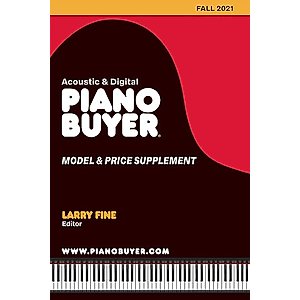 Piano Buyer Model & Price Supplement / Fall 2021