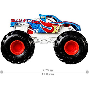 Hot Wheels Monster Trucks Oversized Race Ace 1:24 Scale Die-Cast Toy Truck