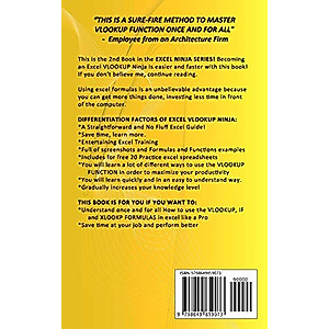EXCEL VLOOKUP FORMULA NINJA: A Straightforward Guide to Become the Best VLookup Function User at your Workplace! (Excel Ninjas)