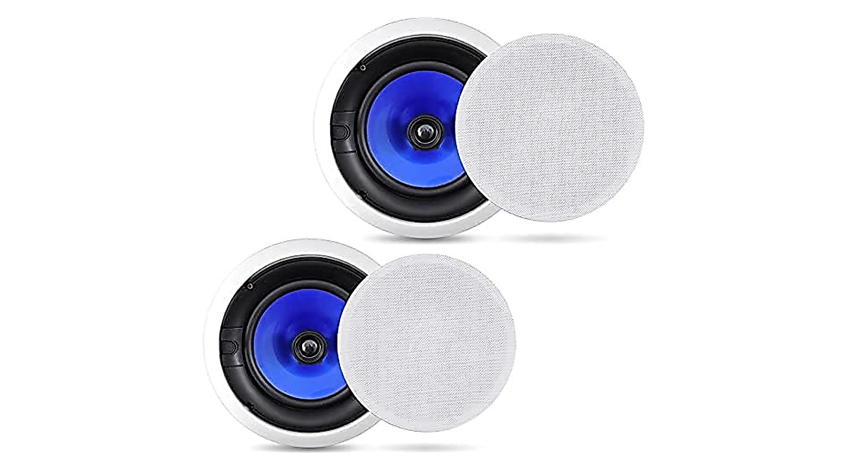 Pyle Home 2-Way In-Wall Ceiling Speakers 300W - Easy Install