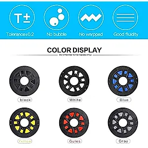 Creality® PLA 3D Printer Filament - 1.75mm Diameter - 1kg/Spool (Grey)