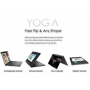 Lenovo Yoga 7i 2 in 1 Laptop - 16" WUXGA 300 Nits 16:10 Touch-Screen Laptop – Core i5-1335U - 2xThunderbolt4 - Wi-Fi6E - Backlit KB- Storm Grey Win11 Pro (16GB RAM | 512GB SSD) (16-512)