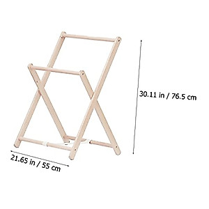 Veemoon Clothes Organizer Rack 1pc Simple Hanger Clothes Organizer Rack Modern Garment Rack Clothes Rack Storage Holder Clothing Solid Wood Wooden Garment Rack Clothes Rack