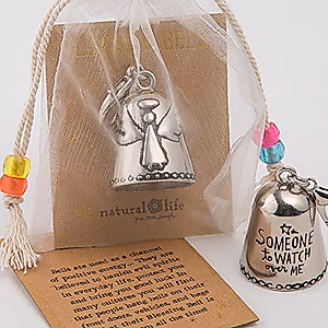 Angel Wing Bell, Bell of Good Luck Gift Blessing Bell Friends are Angels Silver Bell Decorations Christmas Tiny Silver Bell Suitable Gift for Friend or Loved One Angel Blessing Bell Always