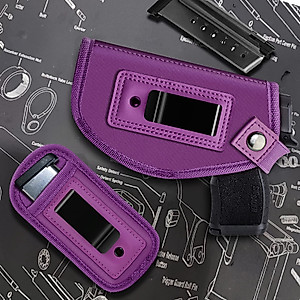 Gun Holster for Women/Men, Universal IWB Holsters for Concealed Carry, Pistols Holster Right/Left Handed, Fits S&W M&P Shield 9/40 9mm P320 Glock 17 19 26 27 42 43, Similar Handguns