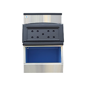 Westlake Commercial Ice Maker Machine Stainless Steel Full Cube NSF Certificated 500 lbs/24H Ice with 375lbs Storage Ice Maker Machine Capacity-Ideal for Coffee Shops, Hotels, Bars, Restaurants