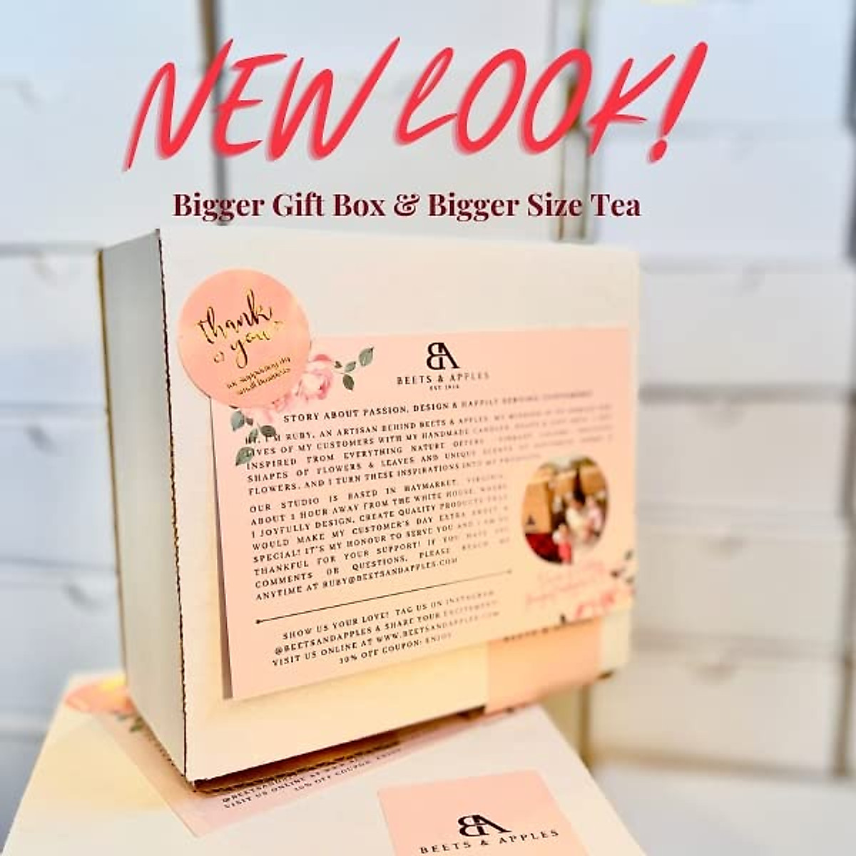 Beets and Apples Happy Birthday Gift Basket, Gift Baskets for Women Birthday Gift Ideas for Women, Natural Spa Gift Basket for Birthday Gifts, Handmade in USA (Happy B-Day)