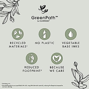 2023-2024 Cambridge® GreenPath Academic Weekly/Monthly Planner, 5-1/2" x 8-1/2", Floral, July 2023 to June 2024, GP40-200A