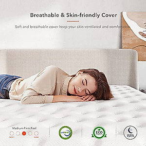 Sweetnight Full Mattress, 8" Full Size Hybrid Mattress with Gel Memory Foam & Individually Pocket Springs