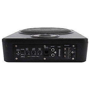 Patioer 8" 600w Car/Truck Audio Slim Under-Seat Powered Subwoofer Sub Bass Speaker Kit