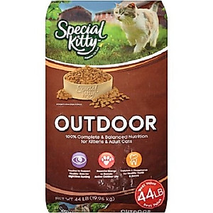 Special Kitty Outdoor 44 Lbs Bag of Dry Cat Food, Serve Them Only the Best Food, Wholesome Ingredients That Supports Their Health, Tastes Delicious, Provides Extra Energy for That Active Outdoor Life