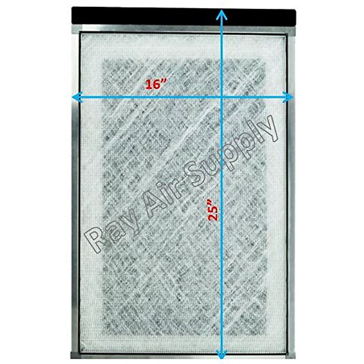 RAYAIR SUPPLY 16x25 SolaceAir Air Cleaner Replacement Filter Pads 16x25 Refills (3 Pack) White