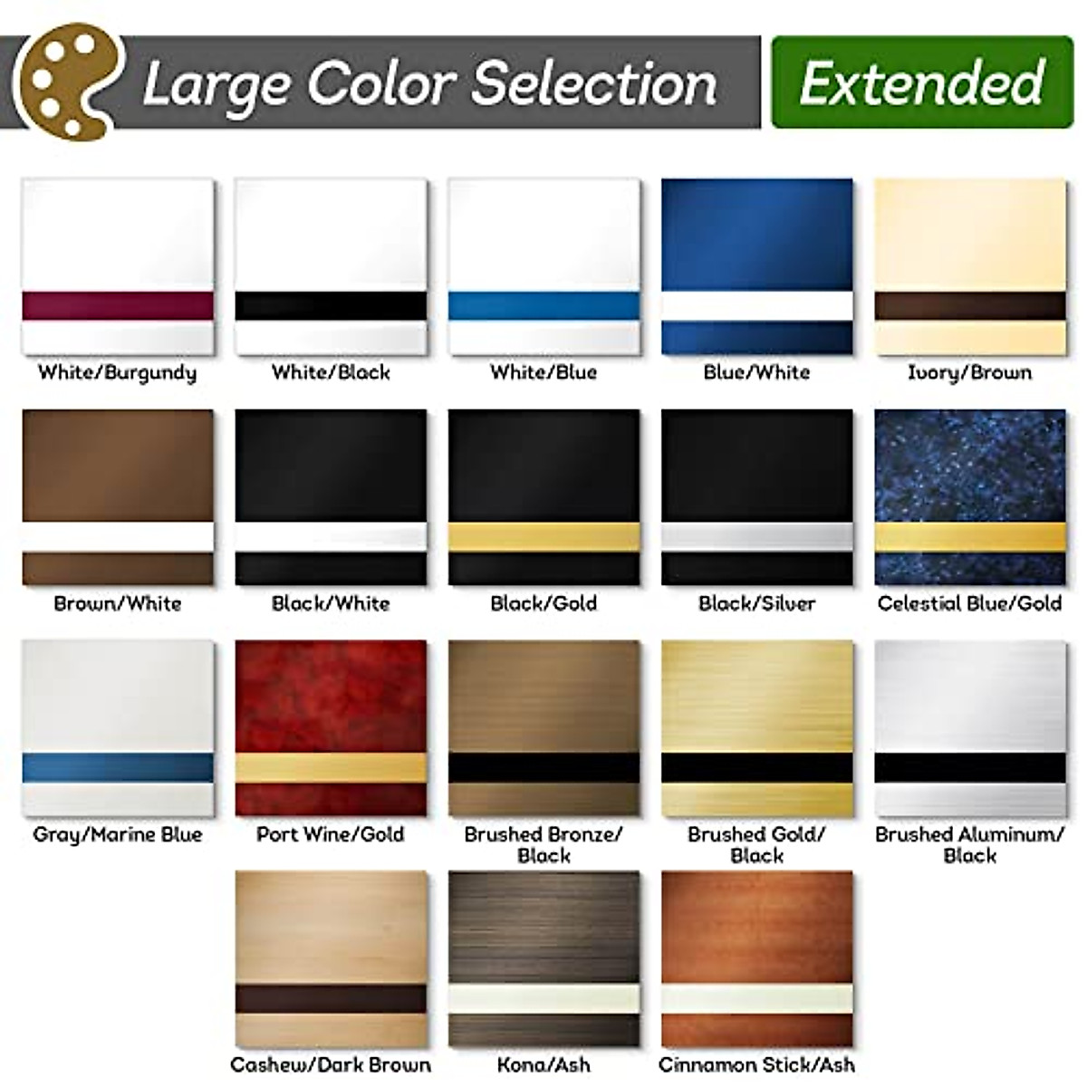 Name Plate, Custom Office Door Signs, Personalized Plaque for Wall, Address Mailbox, Name Sign - 2x8 Inch, 18 Colors - Made by My Sign Center, USA (Classic)