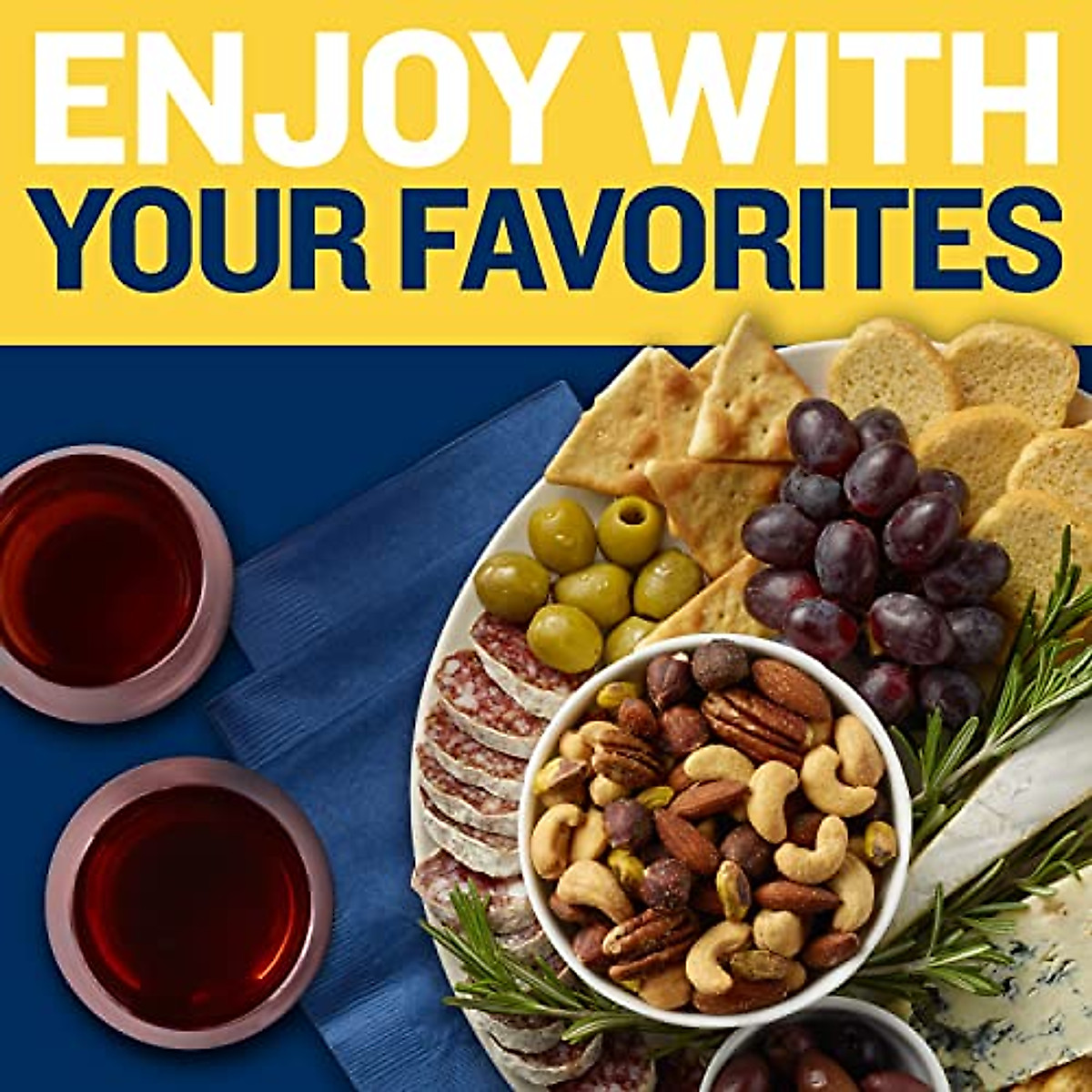 PLANTERS Deluxe Lightly Salted Mixed Nuts, Party Snacks, Plant-Based Protein 15.25oz (1 Canister)