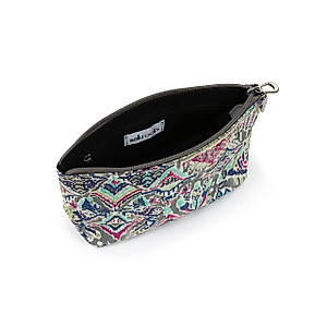 Sakroots Essential Medium Pouch in Eco-Twill, Slate Brave Beauti