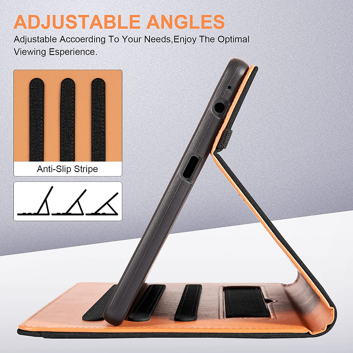 Vakarey for Lenovo Tab M10 Plus 3rd Gen Case TB125FU,for Lenovo Tab M10 Plus 3rd Gen 10.6 Inch Tablet Case,Black