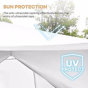 10X30ft Outdoor Gazebo, Canopy Tent Heavy Duty Wedding Party Tent with 8 Removable Sidewalls for Outdoor Wedding, BBQ, Camping, Backyard, Tents for Parties