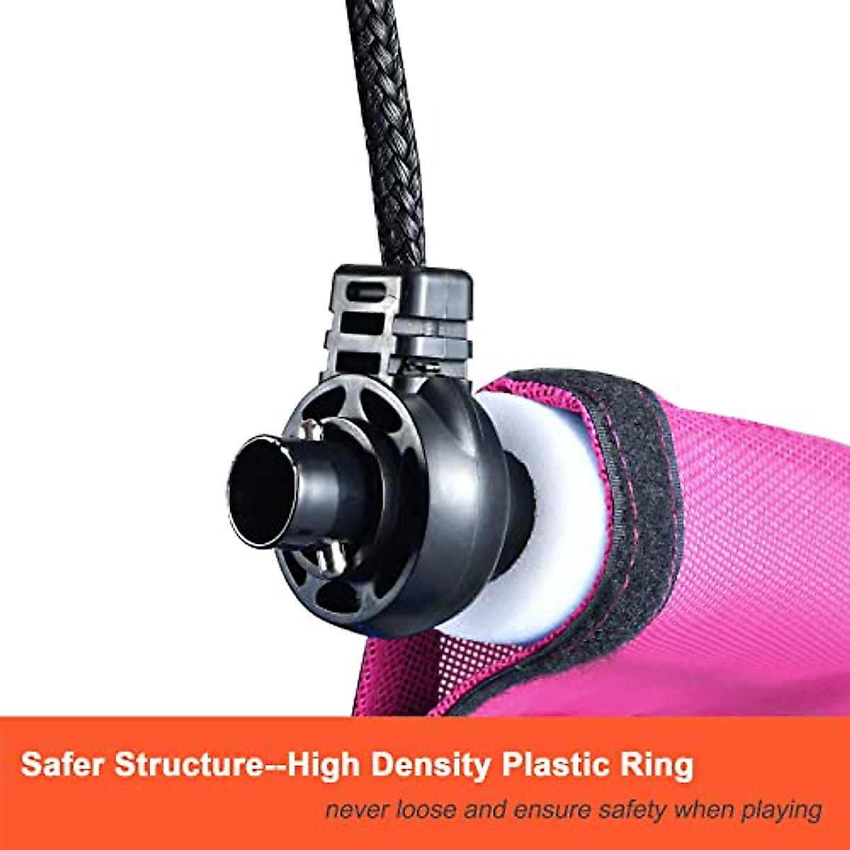 Hishine 43" Saucer Tree Swing for Kids, 360° Rotate Waterproof Flying Saucer Swing with Swivel, Hanging Straps, Adjustable Ropes, Round Mat Spinner Swing for Tree/Swing Set (Rainbow)