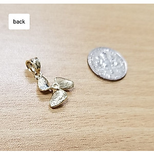 LA BLINGZ 10K Yellow Gold Satin DC Rotor Propeller Pendant