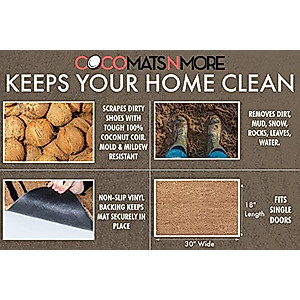 COCO MATS 'N MORE Funny Welcome Mat - SUP (18L x 30W) | Outside Door Mats to Keep Moisture Locked Out for a Clean Home