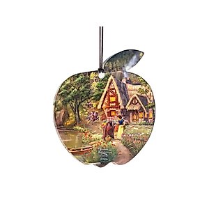 Disney – The Evil Queen –Snow White Disney Collection – Thomas Kinkade Studios – Apple Shaped Hanging Acrylic Print Accessory – Officially Licensed Collectible