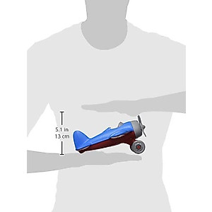 Green Toys Airplane, Blue/Red CB - Pretend Play, Motor Skills, Kids Flying Toy Vehicle. No BPA, phthalates, PVC. Dishwasher Safe, Recycled Plastic, Made in USA.