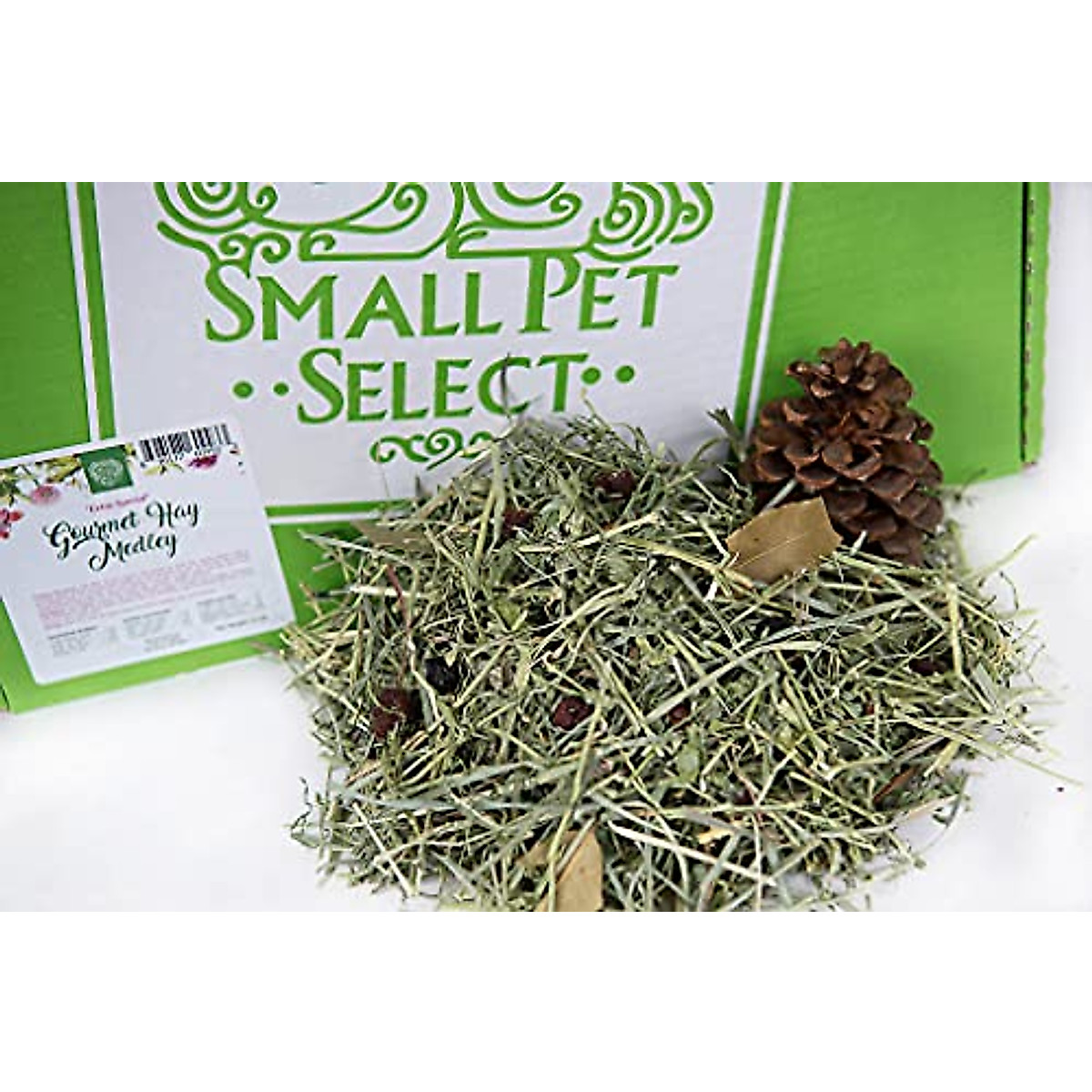 Small Pet Select - Gourmet Hay Pet Food, Exclusive Treat Hay, Flowers, and Herb Blend, for Rabbits, Guinea Pigs, Small Animals, 2lb