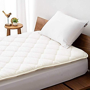EMOOR Foldable Japanese Futon Mattress Topper CLASSE-Topper Tatami Floor Mattress Queen, Made in Japan