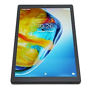 Shanrya Gaming Tablet, Support Fast Charging 100-240V 4GB RAM 64GB ROM 5G WiFi HD Tablet Calling Support Orange 5MP Front 8MP Rear for Study (US Plug)