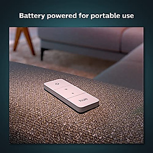 Philips Hue Gradient Signe Floor Lamp, Compatible with Alexa, Apple HomeKit and Google Assistant, Black + Philips v2 Smart Dimmer Switch and Remote, Smart Home, Philips Hue Smart Lights White