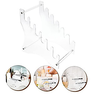 Levemolo 1 Set Fruit Cutter Holder Desktop Display Rack Cooking Utensil Rack Kitchen Accessory Large Cutter Rack Knives Stands Utensil Organizer Single Holder Acrylic Transparent