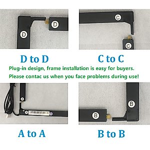DeYoWo 55 Inch 10 Points Interactive Infrared IR Touch Screen Overlay Frame Free Driver, Design for Touch TV, Touch Monitor, Interactive White Board, Touch Kiosks and Digital Signage