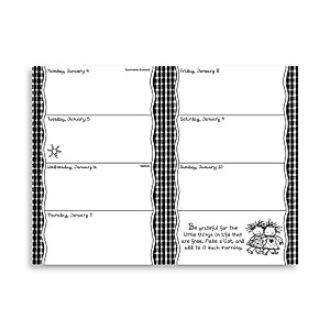 Blue Mountain Arts 2021 Weekly & Monthly Planner "Be Positive / Every Day Is a Gift" 8 x 6 in. Spiral-Bound Date Book by Marci & the Children of the Inner Light Is Great for Someone Special