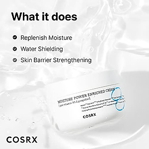 COSRX Rich Face Moisturizer for Day & Night with Pro Vitamin B5 (D Panthenol), Hydrium Moisture Power Enriched Cream, 50ml / 1.69 fl.oz | Propolis Extract, Ceramide, Hyaluronic Acid | Long Lasting Hydration for Dry, Sensitive Skin | Not Tested on Animals,