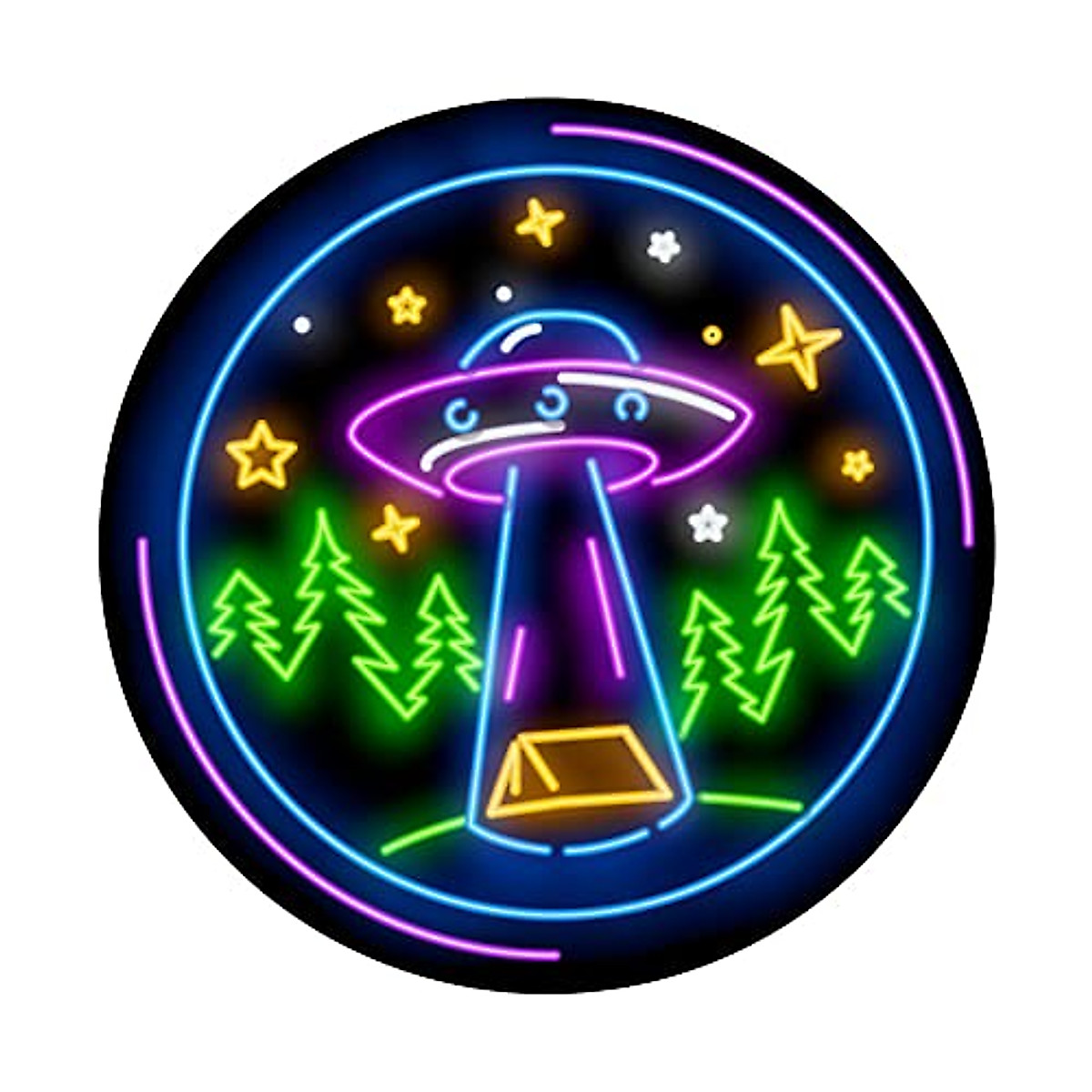 Cool Camping Stuff & Gear Alien Abduction for UFO Hunters PopSockets Swappable PopGrip