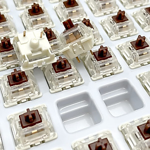 Gateron G Brown Pro Switches Pre-lubed 3pin RGB SMD Tactile for Gaming Mechanical Keyboard(108 Pcs, Brown)