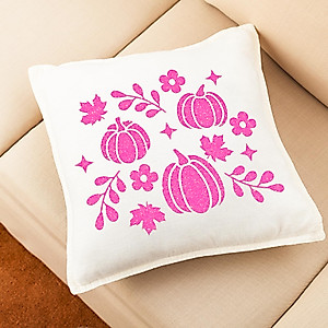 VINYL FROG Glitter HTV Vinyl 10" x5ft Heat Transfer Vinyl Roll Hot Pink Iron on Vinyl Sparkle Heat Press Vinyl for T-Shirts Gift Designs