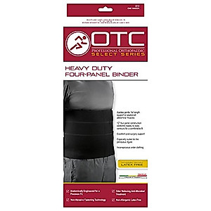 OTC Abdominal Binder, Four-Panel Body, Heavy Duty 12-Inch, Select Series