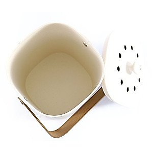 Bamboozle Food Compost Bin, Indoor Food Composter for Kitchen (Natural)