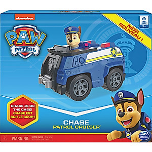 Paw Patrol, Chase’s Patrol Cruiser Vehicle with Collectible Figure, for Kids Aged 3 and Up