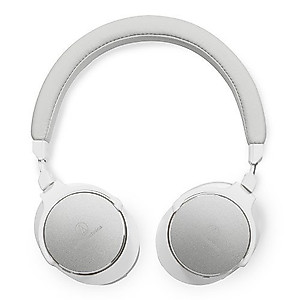 Audio-Technica ATH-SR5BTWH Bluetooth Wireless On-Ear High-Resolution Audio Headphones, White (Renewed)