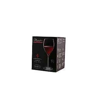 Luigi Bormioli Magnifico 20-Ounce All Purpose Wine Stemware, Set of 4,