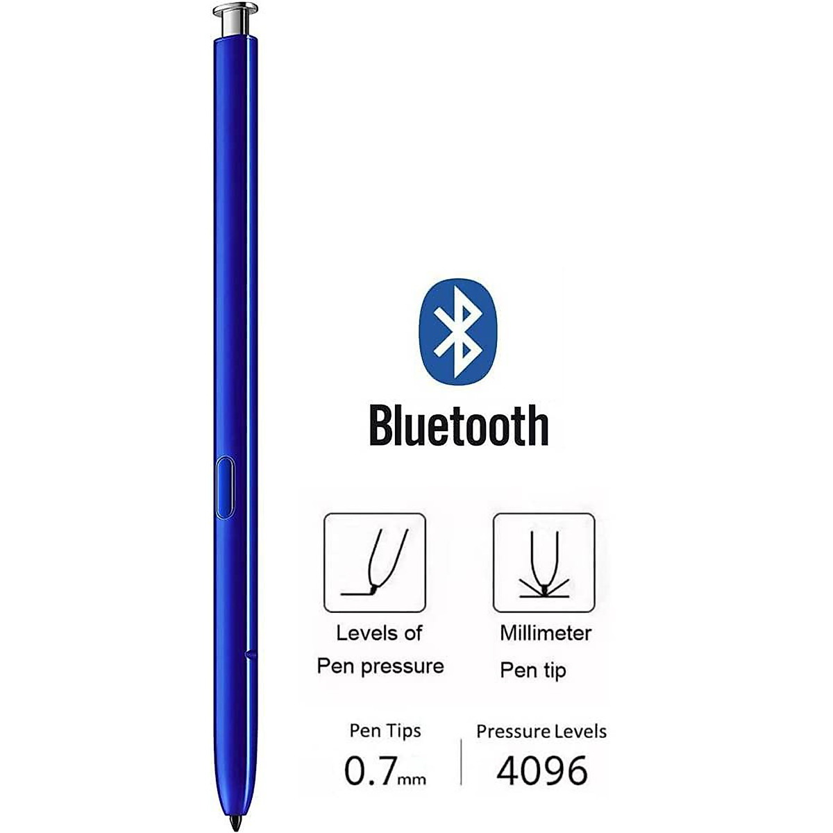 Note 10 S Pen Replacement (WithBluetooth) for Samsung Galaxy Note 10, Note 10 Plus, Note 10+ 5G with 5*Tips/Nibs (Glow)