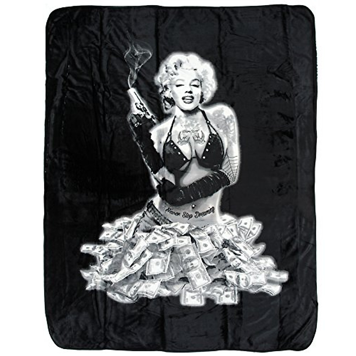 Marilyn Monroe Money Shot Sherpa 50"X60" Blanket