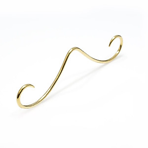 BodyJewelryOnline 1.2mm Gold Septum Mustache Septum Ring 16G Stainless Steel Moustache Septum Piercing Nose Ring Septum Jewelry
