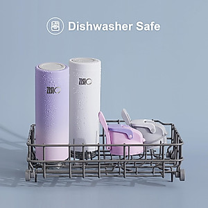 OISIZ Insulated Water Bottle 24 oz with 2-in-1 Straw and Swig Lid, Leakproof and BPA Free, Keep Cold 24H, Vacuum Stainless Steel Kids Water Bottle for School, Travel and Sports, All Dishwasher Safe